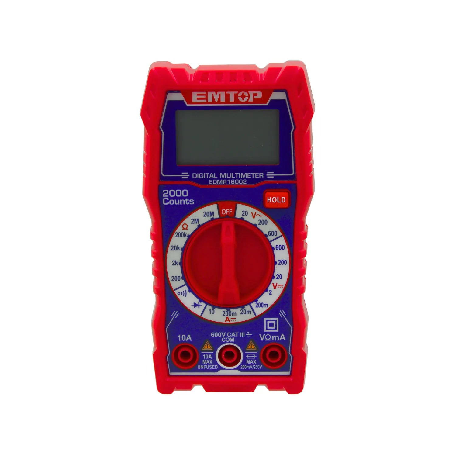 Multímetro digital 600 V EMTOP EDMR16002 - DER TOOLS