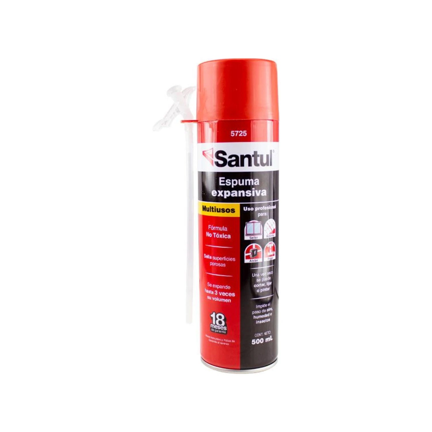Espuma expansiva de poliuretano 500 ml Santul 5725 - DER TOOLS